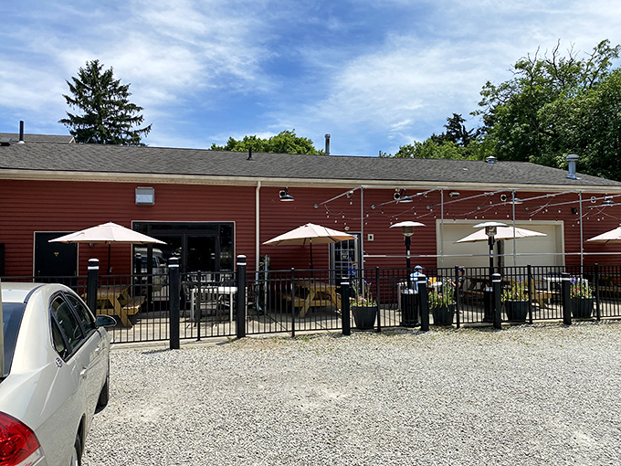 The outdoor patio beckons with umbrellas and fresh air&mdash;because sometimes great BBQ deserves blue skies and a gentle breeze as accompaniment.