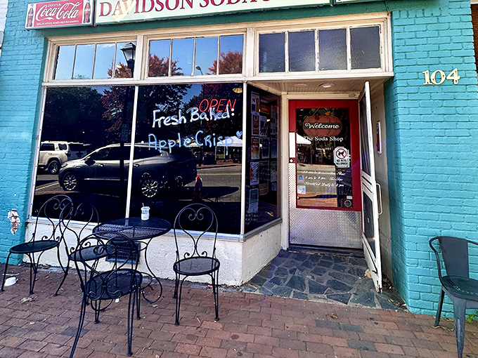 Even from the outside, that "Welcome" sign promises what everyone seeks—a place where you belong, if only for lunch.