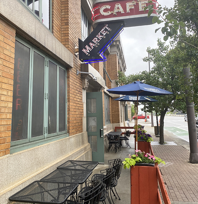 Sidewalk seating that lets you people-watch while you eat &ndash; urban dining with a side of Ohio City neighborhood charm.