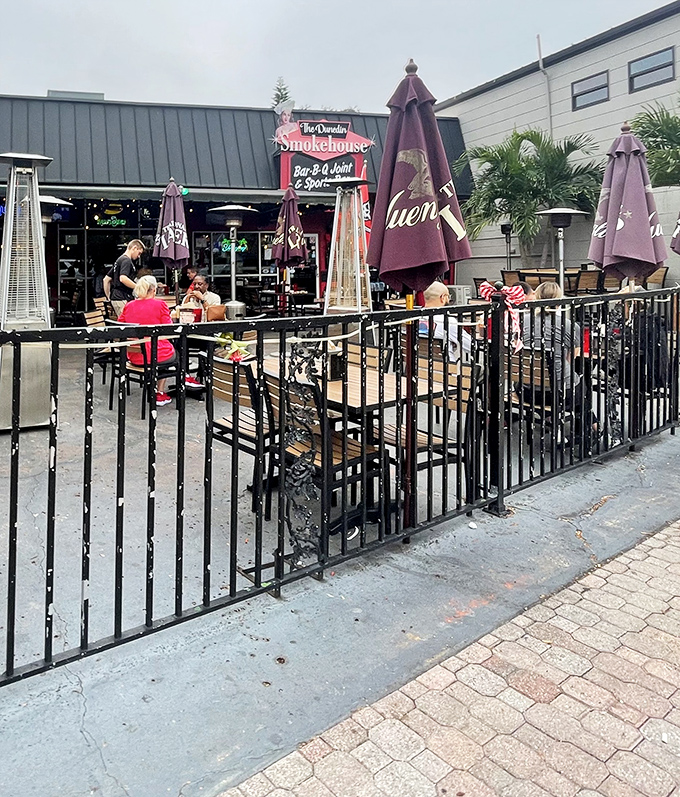 The outdoor patio offers a perfect Florida dining experience. Nothing pairs with BBQ quite like fresh air and people-watching.