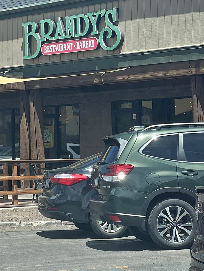 Even the parking lot has mountain views. In Flagstaff, your car gets to enjoy scenery that people in other states pay good money to see.