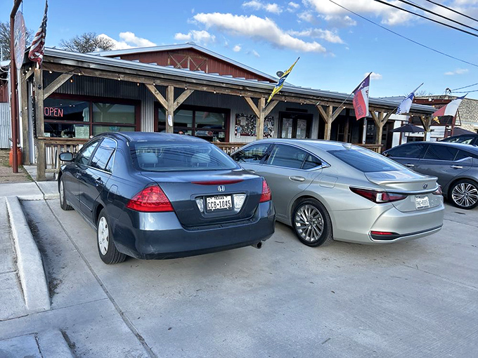 The parking lot tells the story: locals and road-trippers alike make the pilgrimage to this unassuming barbecue sanctuary.