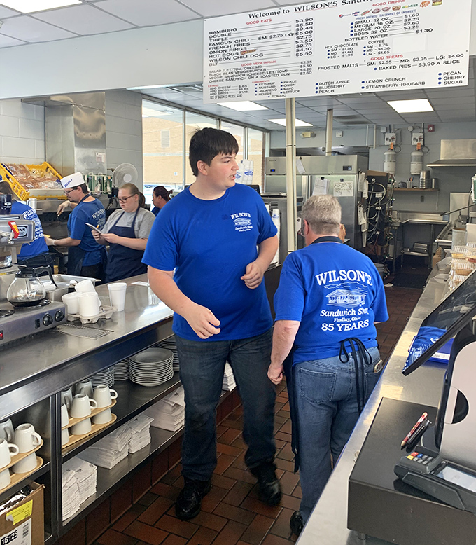 Behind every great sandwich shop is a prep station where magic happens. This is Wilson's engine room of deliciousness.