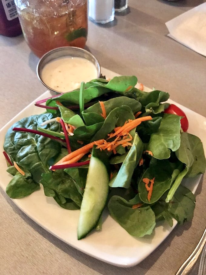 A salad so fresh it practically photosynthesizes on your plate. Even vegetable skeptics might be converted.