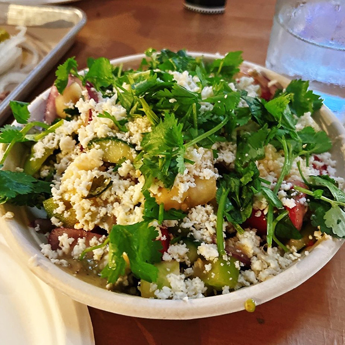 A bright, herbaceous salad that doesn't apologize for being healthy &ndash; the perfect counterpoint to your meat-centric adventure.