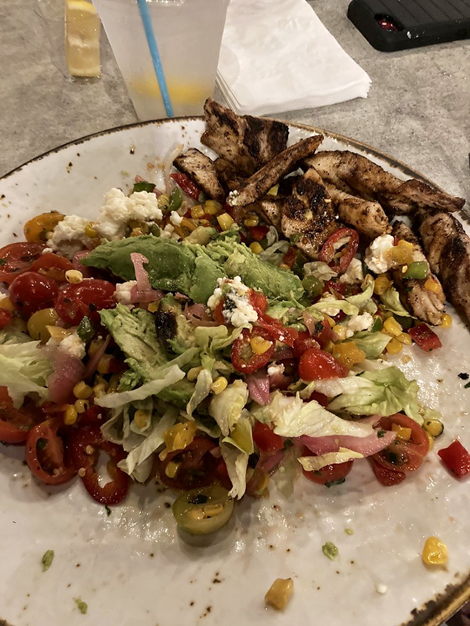 A salad that doesn't apologize for being healthy&mdash;bright, beautiful, and paired with perfectly grilled protein for those "I should eat something green" moments.