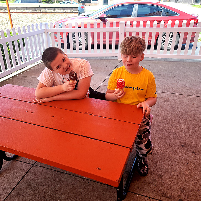 The outdoor seating at Netty's isn't just functional&mdash;it's where Toledo families have been making memories for generations, one ice cream cone at a time.