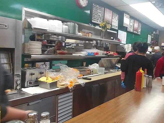 Where the magic happens&mdash;a kitchen line that's been turning out consistent excellence with no unnecessary flourishes since the Reagan administration. 