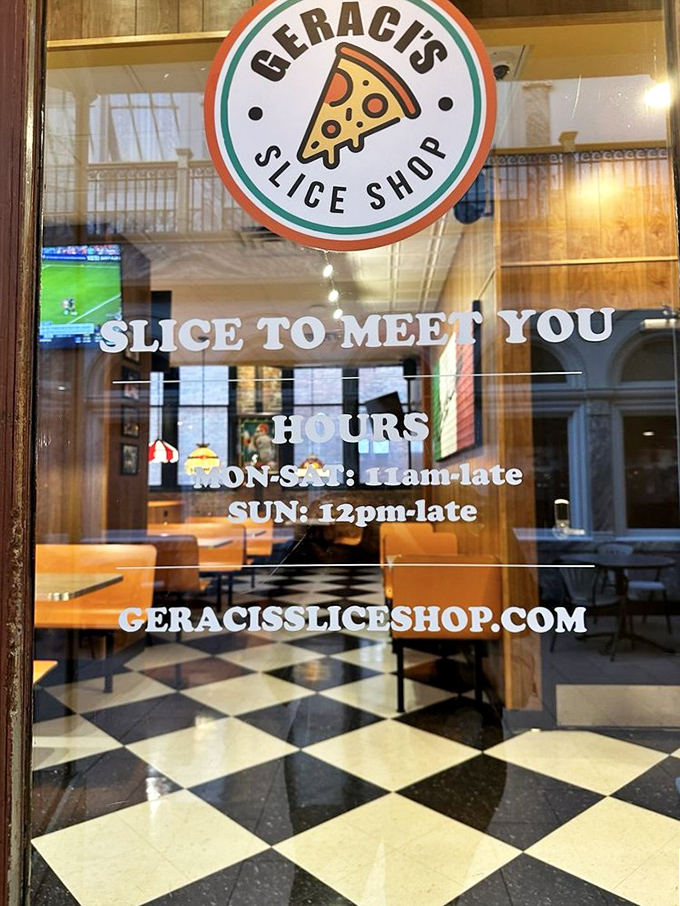 "Slice to Meet You" isn't just cute wordplay&mdash;it's a promise. Open late because pizza cravings don't follow conventional schedules.