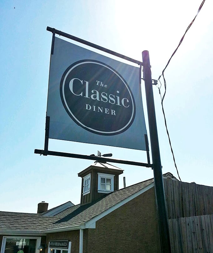 The sign that stops traffic and starts appetites&mdash;a beacon of breakfast hope against the Pennsylvania sky.