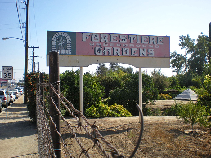 The unassuming roadside sign belies the underground wonderland beyond. Like many of California's best attractions, it doesn't need to shout for attention.
