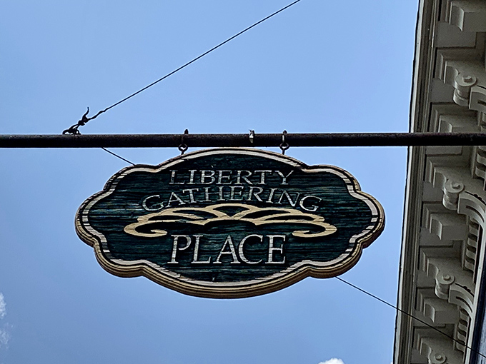 The hanging sign swings gently in the Ohio breeze, a beacon for hungry travelers and locals alike seeking comfort food salvation.