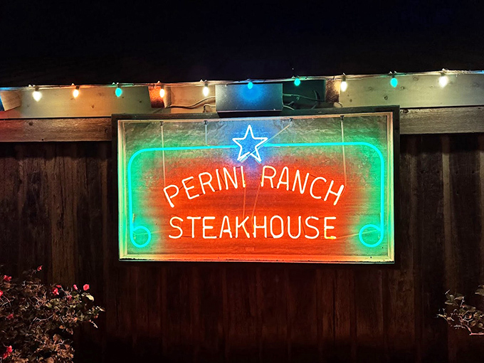 By night, the neon glow beckons hungry travelers like a lighthouse for the landlocked. That star says "you've arrived."
