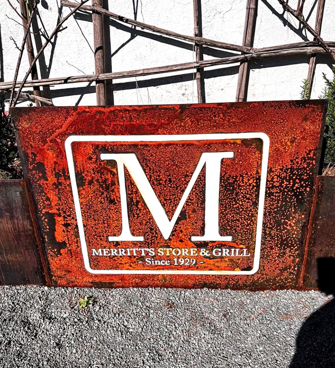 This weathered sign tells you everything you need to know – Merritt's has been perfecting their craft since 1929. Some traditions are worth preserving.