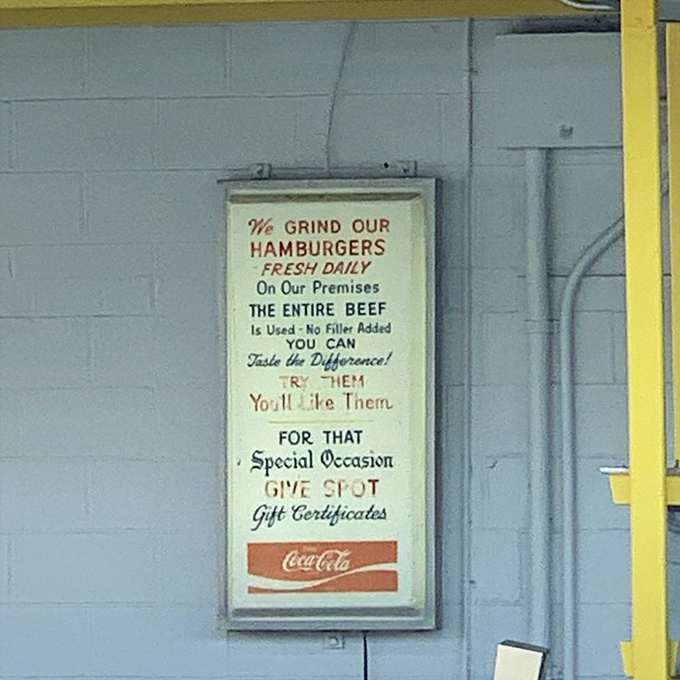 "We grind our hamburgers fresh daily" isn't marketing&mdash;it's a promise that's been kept since before promises became "brand commitments."