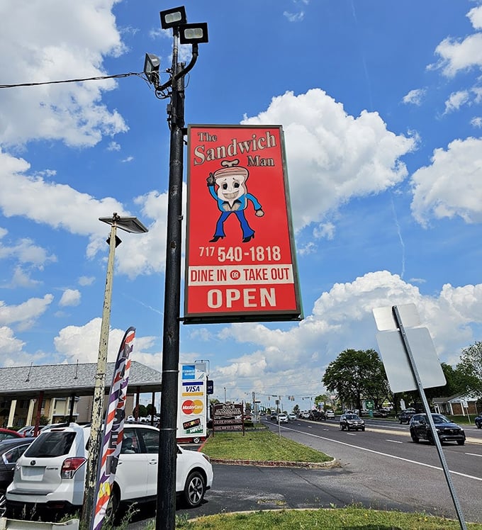 The sign that's guided hungry Harrisburg residents to sandwich salvation for years. Like a lighthouse, but for people craving proper deli meat.