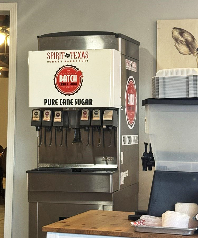 Pure cane sugar soda&mdash;because regular soda isn't worthy of pairing with barbecue this good. It's like wearing flip-flops with a tuxedo.