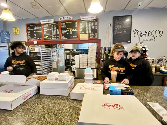 The unsung heroes behind the sticky bun magic, ready to make your morning infinitely better with their sweet creations.