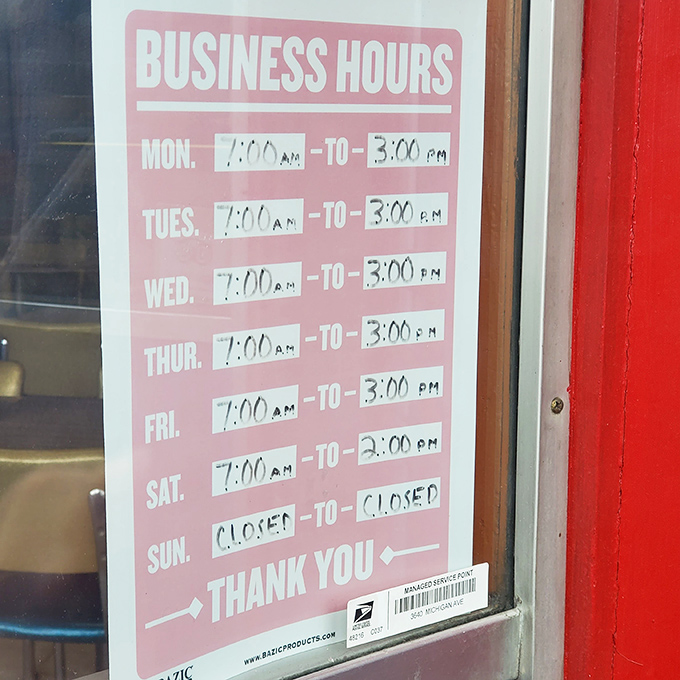 These hours are worth committing to memory&mdash;the window of opportunity for sandwich bliss runs from 7am to 3pm, with Sundays reserved for dreaming about Monday's lunch.