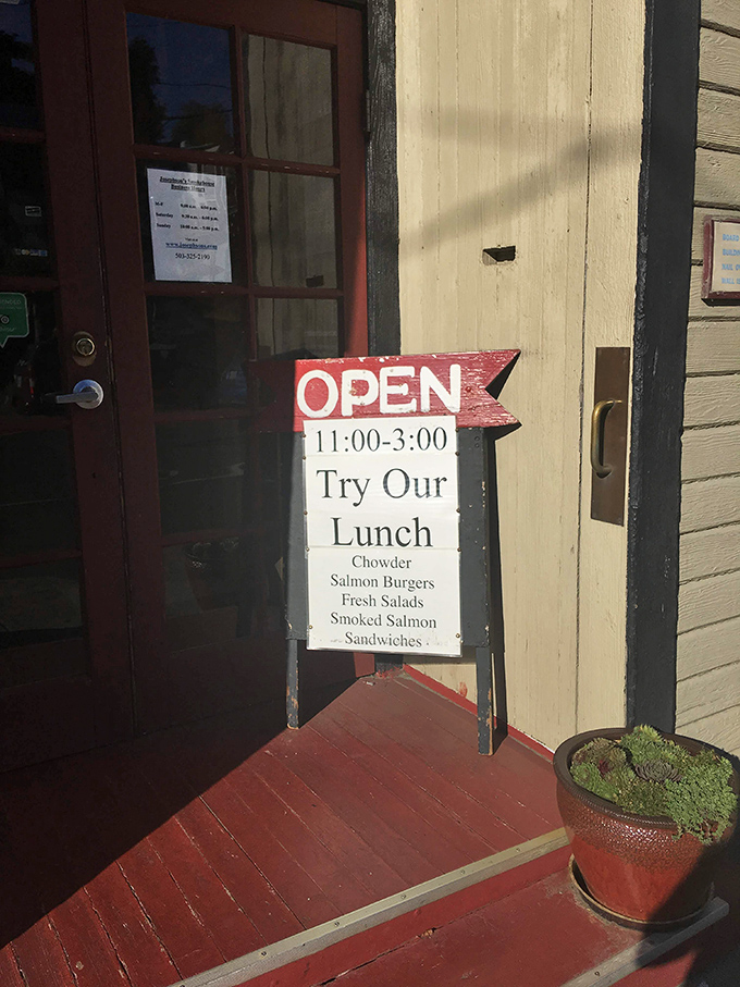 The simple sidewalk sign beckons like a siren song &ndash; "Open 11:00-3" creating that wonderful urgency that comes with limited hours and exceptional quality.