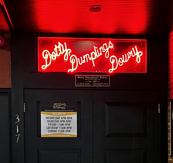 The glowing red neon sign promises more than just a meal&mdash;it's an invitation to step into a Madison institution where time slows down. 