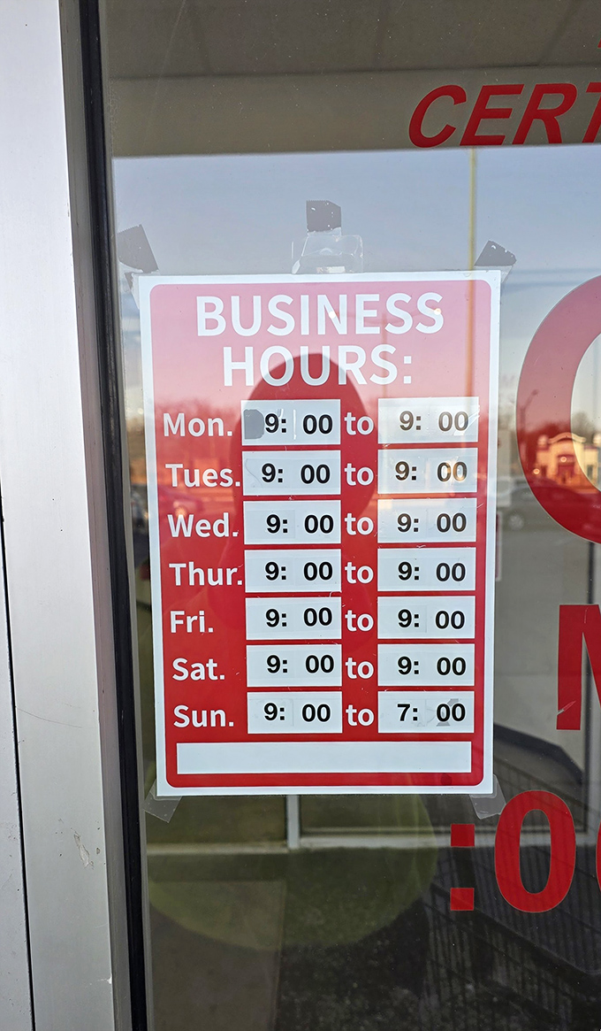 Extended hours mean extended bargain hunting! The store's generous schedule accommodates both early birds and night owls seeking secondhand gold.