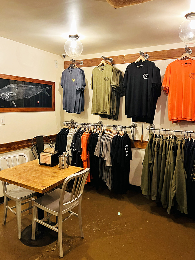 Fish art on the walls, Fish 101 merch on the racks&mdash;this place knows its brand and wears it as comfortably as a favorite t-shirt.