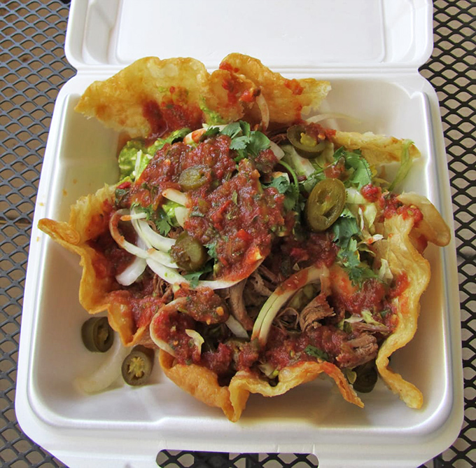 Taco salad in a crispy bowl - because sometimes vegetables need a crunchy, delicious disguise.