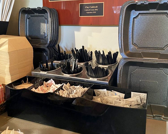 The to-go station&mdash;civilization's greatest achievement. When you can't stay but can't bear to leave empty-handed, they've thought of everything.