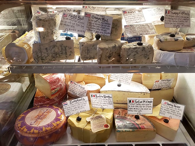 The cheese case&mdash;where dreams are born and diets go to die. Each handwritten card tells a story of flavor that began oceans away.