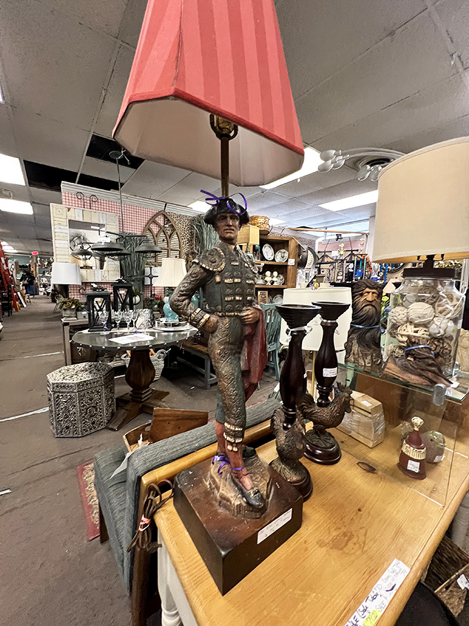 Chandeliers and curios create a magical forest of light and wonder, where every turn reveals something you suddenly can't live without.