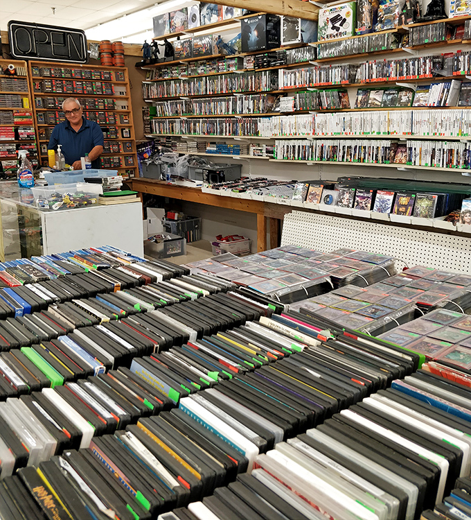 Retro gaming paradise! This stall bridges generations, offering everything from NES cartridges to modern titles for nostalgic parents and eye-rolling teens alike.