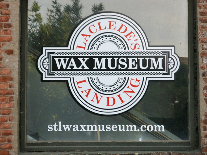The elegant logo promises waxen wonders within. Simple, classic, and refreshingly honest about what awaits beyond those doors.
