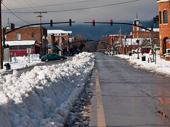 A downtown where every storefront has personality and the mountains are always in view.