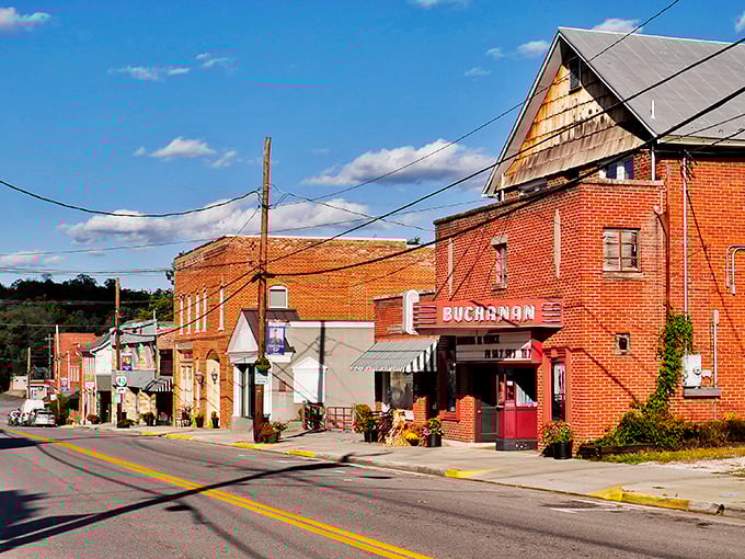 Buchanan's historic main street looks like a movie set for a film about simpler times and friendlier faces.