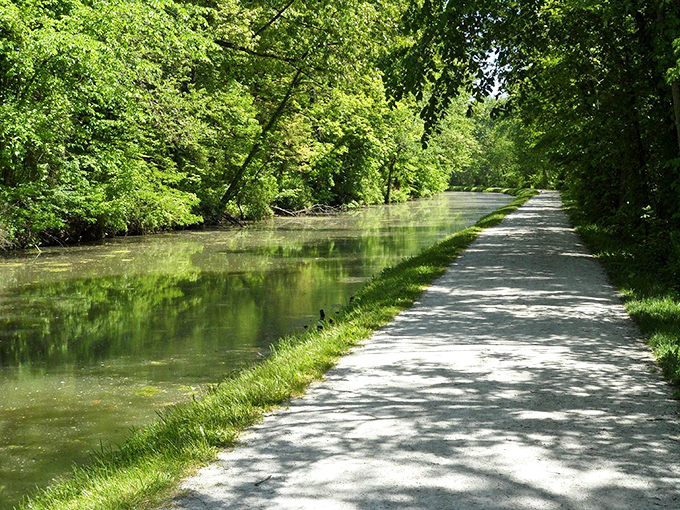 Canal Fulton's historic towpath offers a peaceful walk alongside waters that once carried Ohio's goods to market long before highways existed.