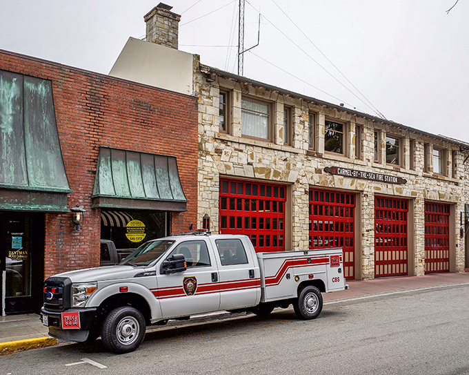 Carmel-by-the-Sea's storybook architecture makes grown adults want to check for hobbits. The evening light only enhances the magic.