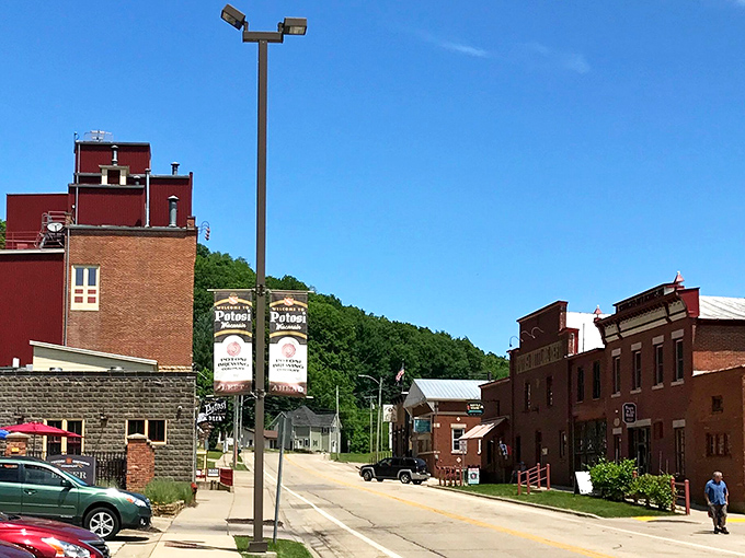 Potosi's historic brewery buildings now house the National Brewery Museum, celebrating Wisconsin's rich brewing traditions.