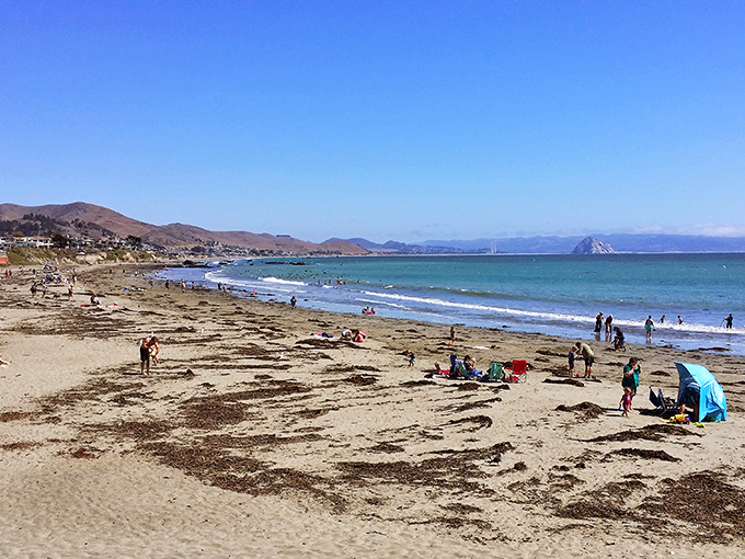 Miles of empty beach where you can actually hear yourself think.