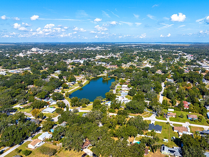 From above, Bartow looks exactly like what it is: a peaceful oasis in Florida's sometimes-crazy landscape.