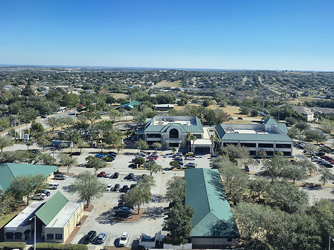 From above, Clermont reveals its true character&mdash;a thoughtfully designed town nestled among green spaces, proving Florida isn't all theme parks and beach umbrellas.