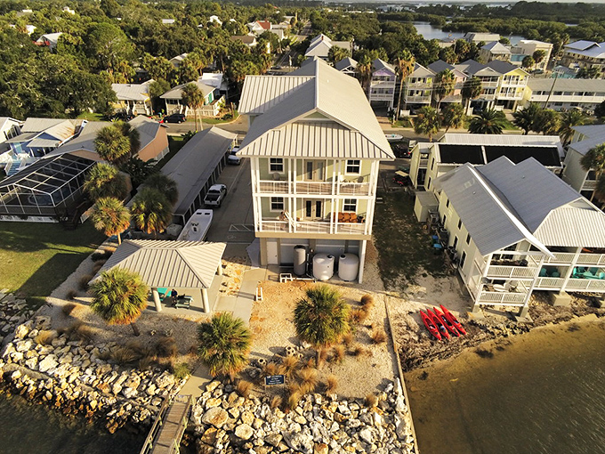 From above, Cedar Key reveals its perfect balance of civilization and nature&mdash;coastal living as it was meant to be.