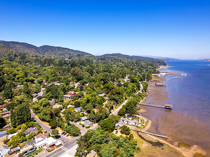 An aerial view reveals Inverness's perfect balance&mdash;close enough to civilization for comfort, far enough for affordable peace.