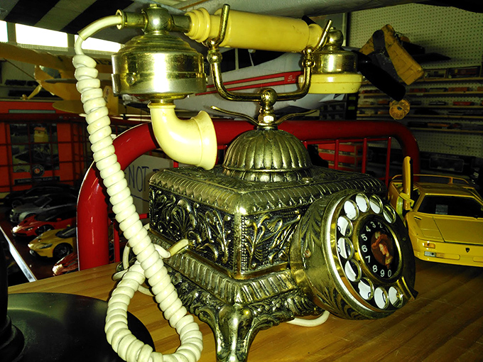 
Before smartphones ruled our lives, this brass beauty connected households to the outside world. One ring, and suddenly you're starring in a 1940s film noir. 