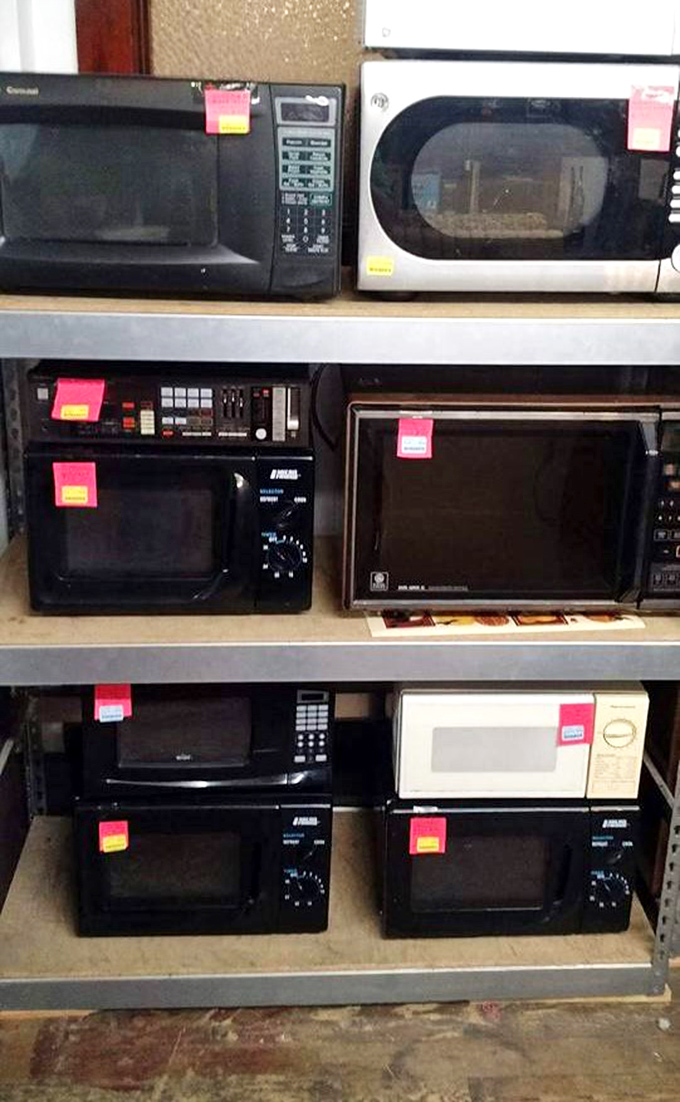 Appliances lined up like a kitchen showroom, minus the intimidating salespeople and inflated prices.
