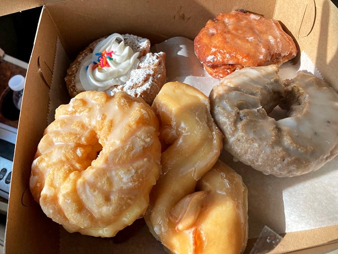 A box of possibilities. Like a choose-your-own-adventure book, except every ending is delicious.