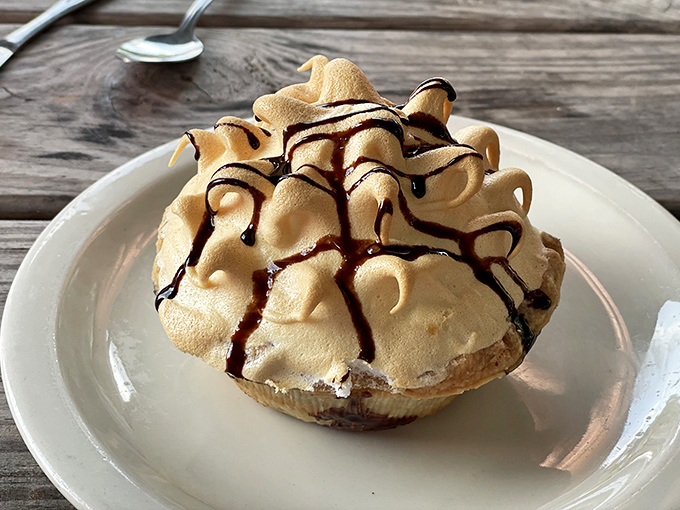 When dessert arrives looking this good, your diet takes a vacation to a non-extradition country.