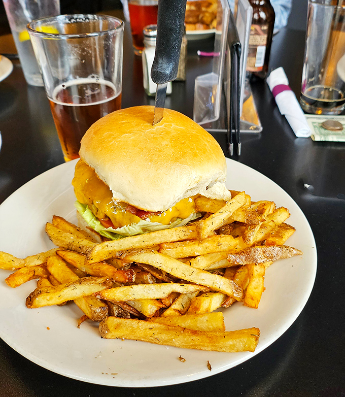 The Barber Burger: a towering testament to the belief that bacon makes absolutely everything infinitely better.