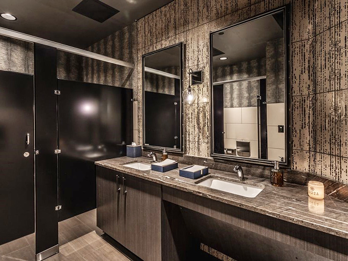 Bathrooms that are nicer than some people's entire apartments. When even the hand soap feels fancy, you know you're in a place that cares about the details.
