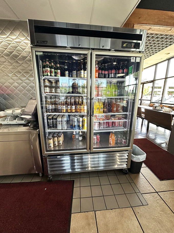 The beverage cooler&mdash;that glorious wall of refreshment standing ready to extinguish the flames of even the most ambitious salsa sampling expedition.